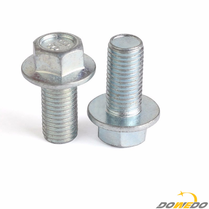 DIN6921 Carbon Steel Galvanized Grade 4.8 Hex Flange Bolt - Bolt Nut by ...